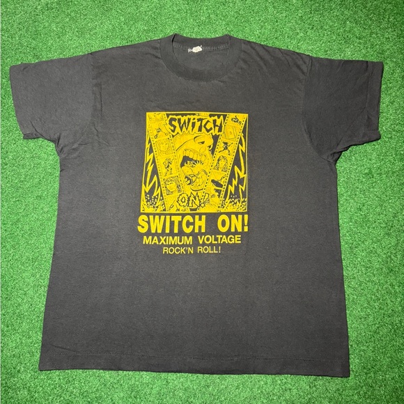 Screen Stars | Shirts | Vintage 8s Switch On Maximum Voltage Rock N ...